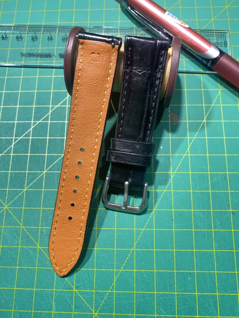 Black Crocodile Watch Strap - premiumexoticleather.com